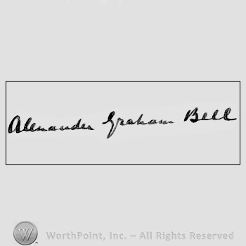 Mark with Signature: Alexander Graham Bell. | #338264