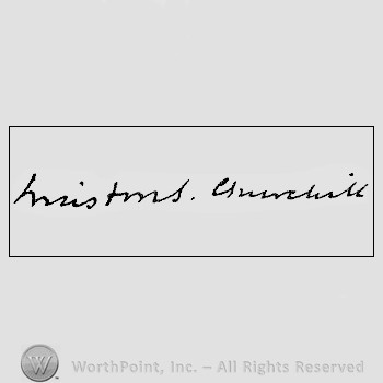Mark with Signature: Winston Churchill. | #338266
