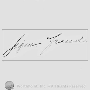 Mark with Signature: Sigmund Freud. | #338275