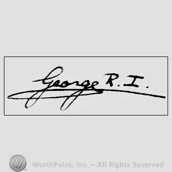 Mark with Signature: George IV. | #338277