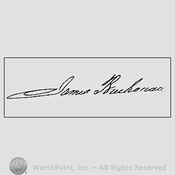 Mark with Signature: James Buchanan. | #338293