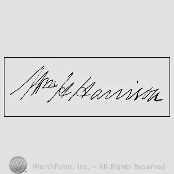 Mark with Signature: William Henry Harrison. | #338302