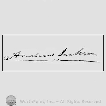 Mark with Signature: Andrew Jackson. | #338305