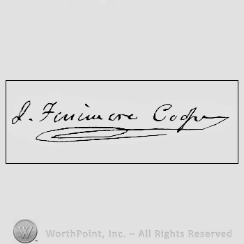 Mark with Signature: James Fenimore Cooper. | #338342