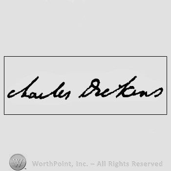 Mark with Signature: Charles Dickens. | #338344