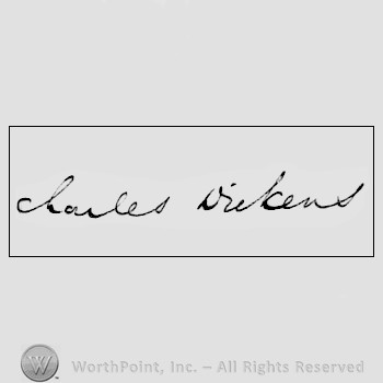 Mark with Signature: Charles Dickens. | #338345