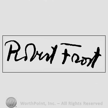 Mark with Signature: Robert Frost. | #338351
