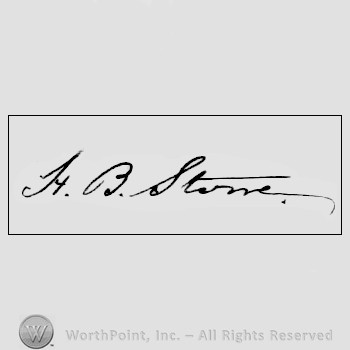Mark with Signature: Harriet Beecher Stowe. | #338365
