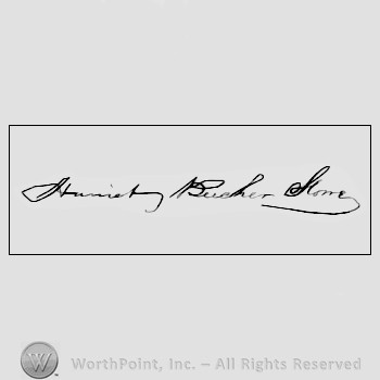 Mark with Signature: Harriet Beecher Stowe. | #338366