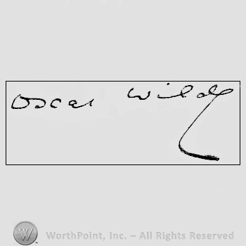 Mark with Signature: Oscar Wilde. | #338371