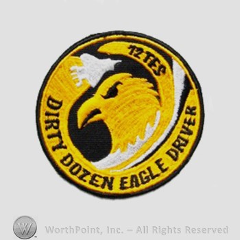 Mark with F-15 Eagle Swirls Patch : 12th Tactical | #344401