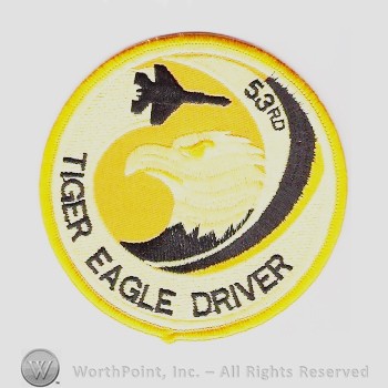 Mark with F-15 Eagle Swirls Patch : 53d Fighter | #344433