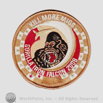 Mark with F-15 Eagle Swirls Patch : 58th Fighter | #344444