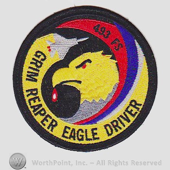 Mark with F-15 Eagle Swirls Patch : 493d Fighter | #344505