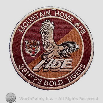 Mark with F-15E Strike Eagle Tinsel Patch : 391st | #344693