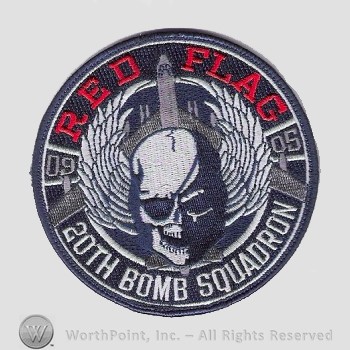 Mark with The text "RED FLAG 09 05 20TH BOMB | #346398