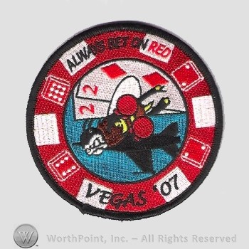 Mark with Red Flag Deployment Patch : 22d Fighter | #346399