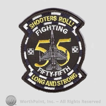 Mark with Red Flag Deployment Patch : 55th | #346419