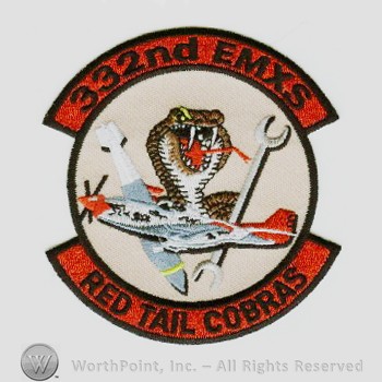 Mark with The text "332nd EMXS RED TAIL COBRAS", | #348077