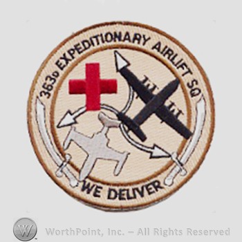 Mark with The text "363D EXPEDITIONARY AIRLIFT SQ | #348120