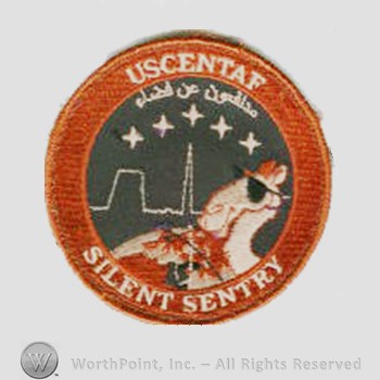 Mark with The text "USCENTAF SILENT SENTRY", five | #348155