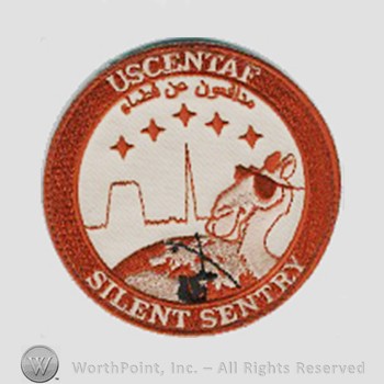 Mark with The text "USCENTAF SILENT SENTRY", five | #348157