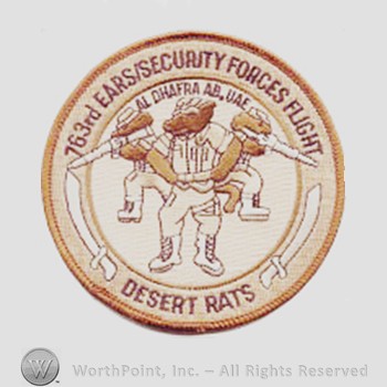 Mark with The text "763rd EARS/SECURITY FORCES | #348357