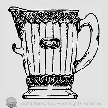 Mark with Glass pattern: Hook; creamer. | #350539