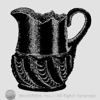 Mark with Glass pattern: Scalloped Swirl; | #351000