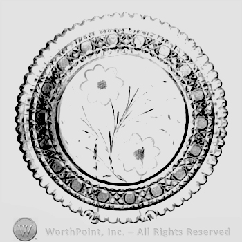 Mark with Glass pattern: Floral; plate. | #353663