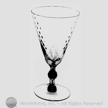 Mark with Glass pattern: Unknown; stemware. | #353862