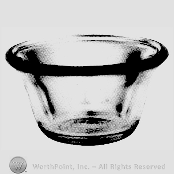 Mark with Glass pattern: Unknown; custard cup. | #353900