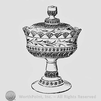 Mark with Glass pattern: Melrose; cake stand. | #356060