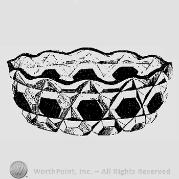 Mark with Glass pattern: No. 250 Red Block; bowl. | #356105