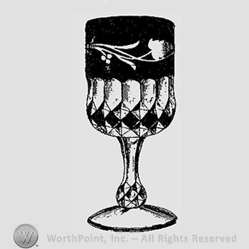 Mark with Glass pattern: Victoria; wine glass. | #356118