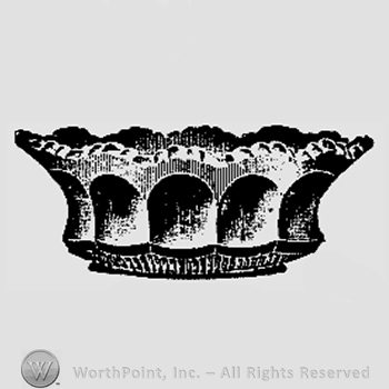 Mark with Glass pattern: Colonial; nappy. | #356225