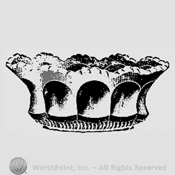 Mark with Glass pattern: Colonial; nappy. | #356226