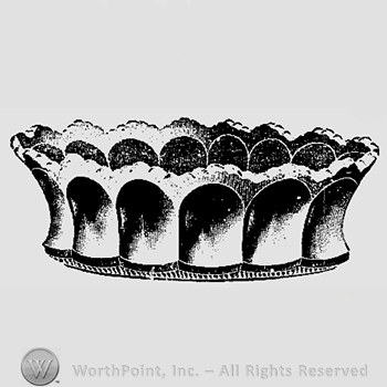 Mark with Glass pattern: Colonial; nappy. | #356227