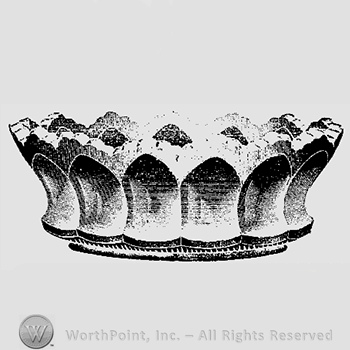 Mark with Glass pattern: Colonial; nappy. | #356228