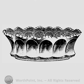 Mark with Glass pattern: Colonial; nappy. | #356230