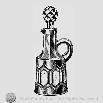 Mark with Glass Pattern: Niagara; vinegar bottle. | #356278