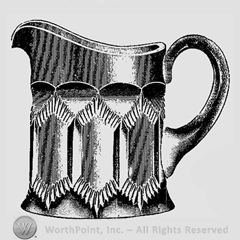 Mark with Glass Pattern: Niagara; creamer. | #356283