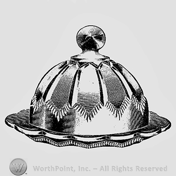 Mark with Glass Pattern: Niagara; butter dish. | #356284