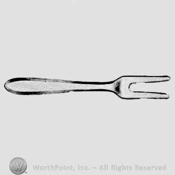Mark with Glass pattern: Unknown; salad fork. | #356347