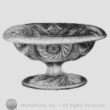Mark with Glass pattern: Aztec; footed bowl. | #356402