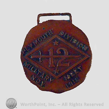 Mark with WWI Army Medal : 12th Division Named | #357382