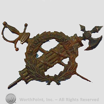 Mark with WWI Metal Insignia : Army Inspector | #357424