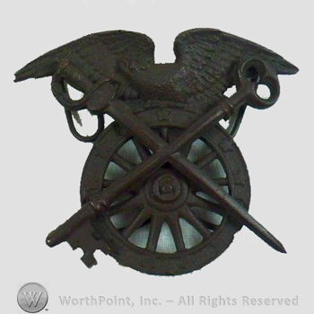 Mark with WWI Metal Insignia : Quartermaster | #357437