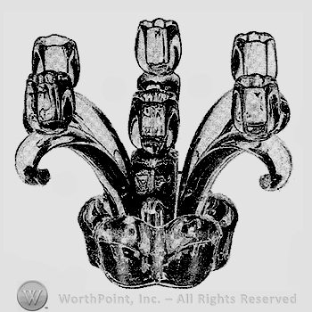 Mark with Glass Pattern: No. 2640; candleholder. | #357587