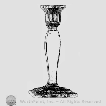 Mark with Glass Pattern: No. 1965; candlestick. | #357626